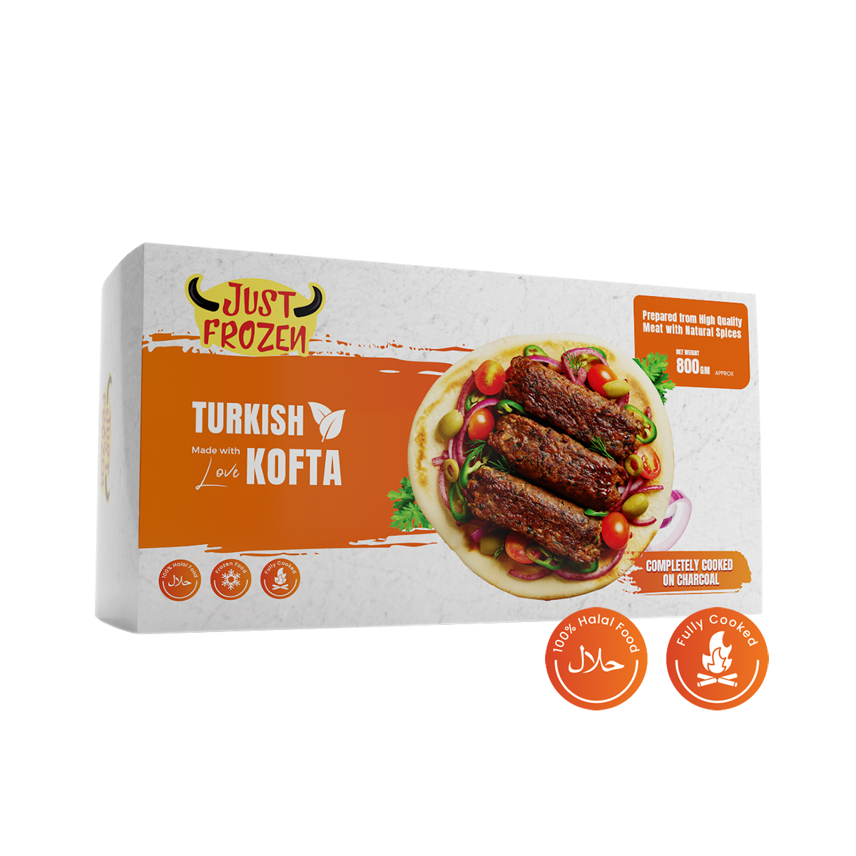 Turkish KoftaCooked on charcoal – Just Frozen